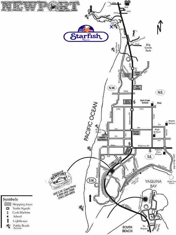 Newport Oregon Motel on the Central Oregon Coast, Starfish Point